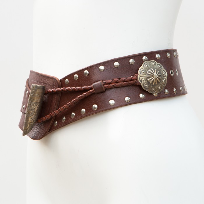 Western Wide Leather Belt (LB-396) - Four Winds West